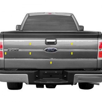 Ford F-150 Tailgate Trim - Chrome, Polished Stainless Steel