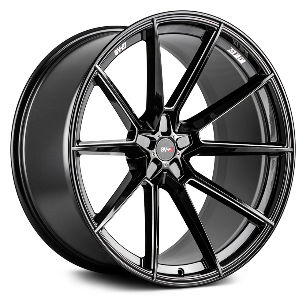 SAVINI® SV-F4 Wheels - Gloss Black with Milled Windows Rims