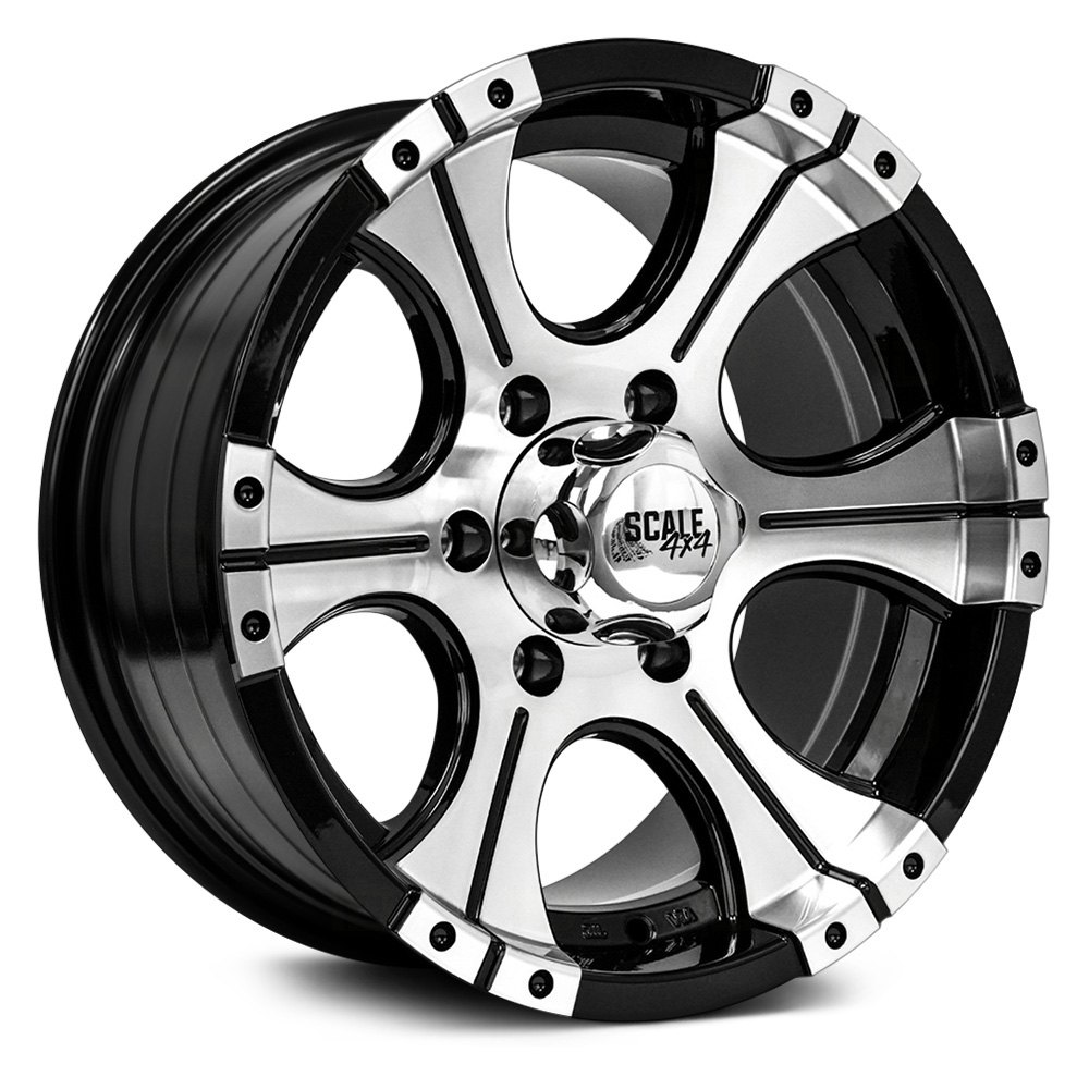 SCALE 4X4® ACE Wheels - Black with Machined Face Rims