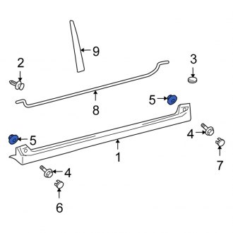 Scion xB Rocker Panel Hardware - Clips, Brackets | CARiD