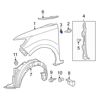 Scion xA Replacement Fender Seals | Front & Rear — CARiD.com