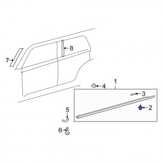 Scion xB Rocker Panel Hardware - Clips, Brackets | CARiD