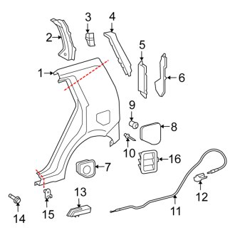 2010 Scion xB OEM Quarter Panels & Parts | CARiD