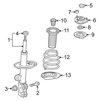2016 Scion iM OEM Suspension Parts - Shocks, Struts | CARiD