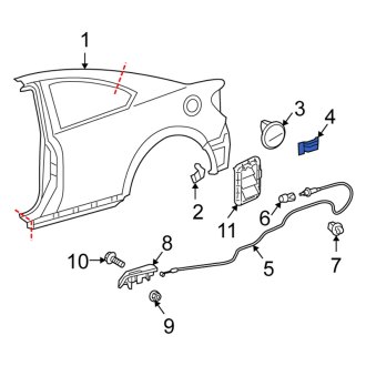 Scion tC OEM Quarter Panels & Parts - Rear & Front | CARiD