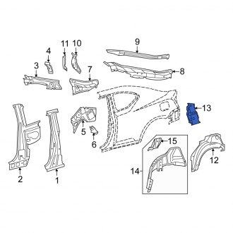 Scion tC OEM Quarter Panels & Parts - Rear & Front | CARiD