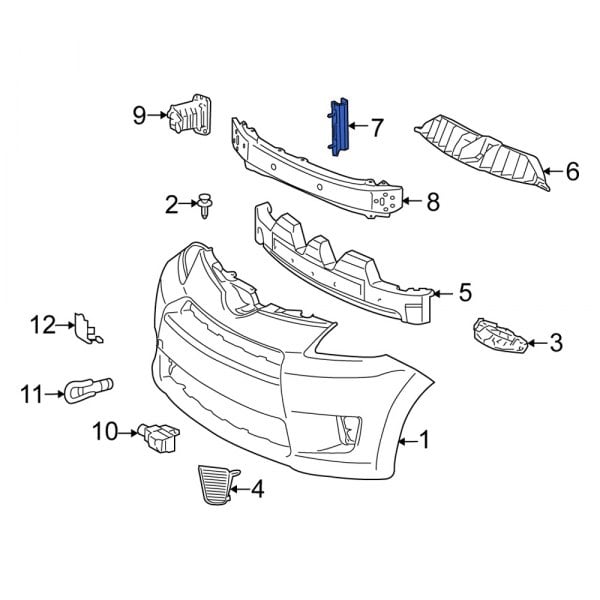 Scion OE 5316452020 - Front Right Radiator Support Baffle