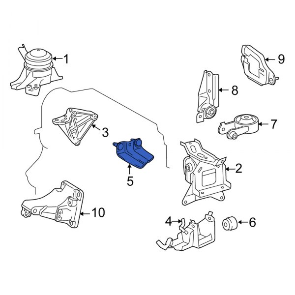 Scion OE 1230537091 - Right Engine Mount