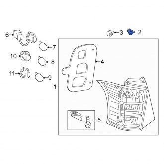 Scion iQ OEM Tail Lights | LED, Fiber Optic — CARiD.com