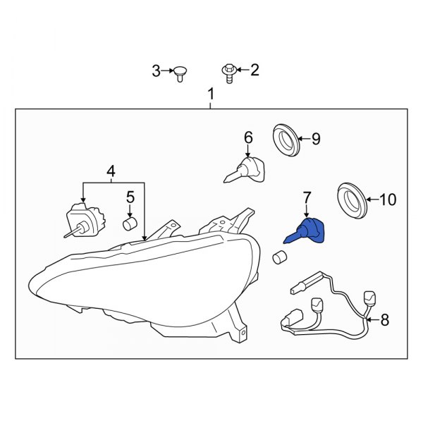 Scion OE 9098113075 - Front Headlight Bulb