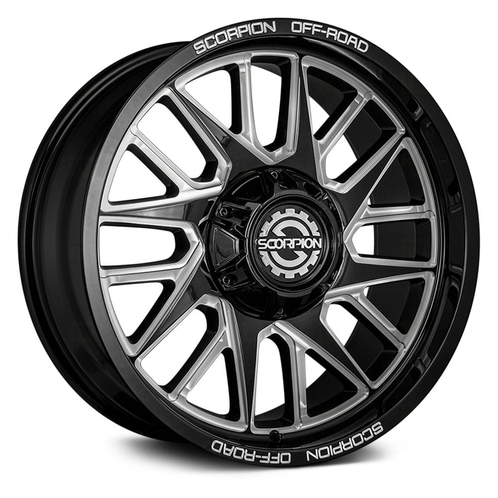 SCORPION® HAMMER Wheels - Black with Milled Accents Rims
