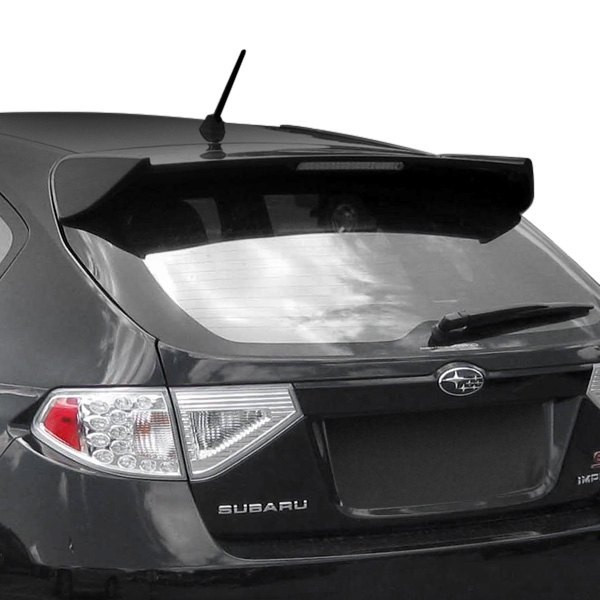 Seibon® RS0809SBIMP-STI - STI-Style Gloss Black Carbon Fiber Rear Roof ...