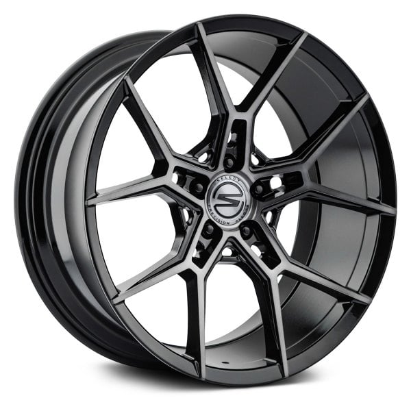 SELECT PRECISION ALLOYS® ALPINE Wheels - Gloss Black with Brushed DDT ...
