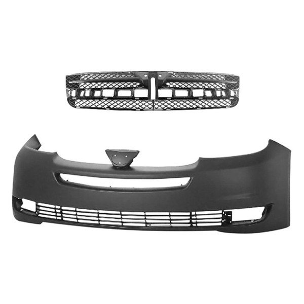 Sherman® BNDL-231030 - 2-Piece (Front Bumper Cover, Grille) (CAPA ...