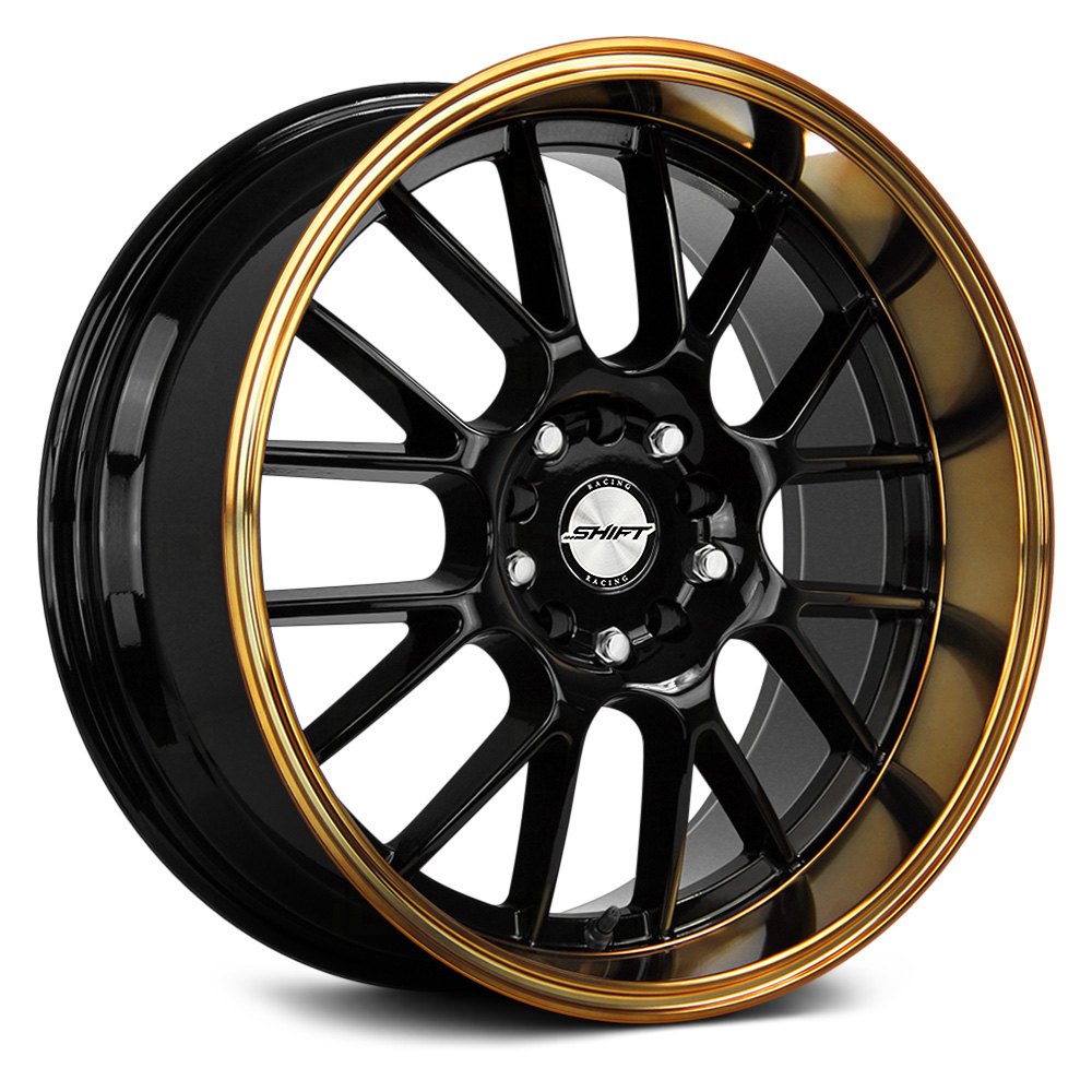 SHIFT WHEELS® CRANK Wheels - Black with Bronze Lip Rims