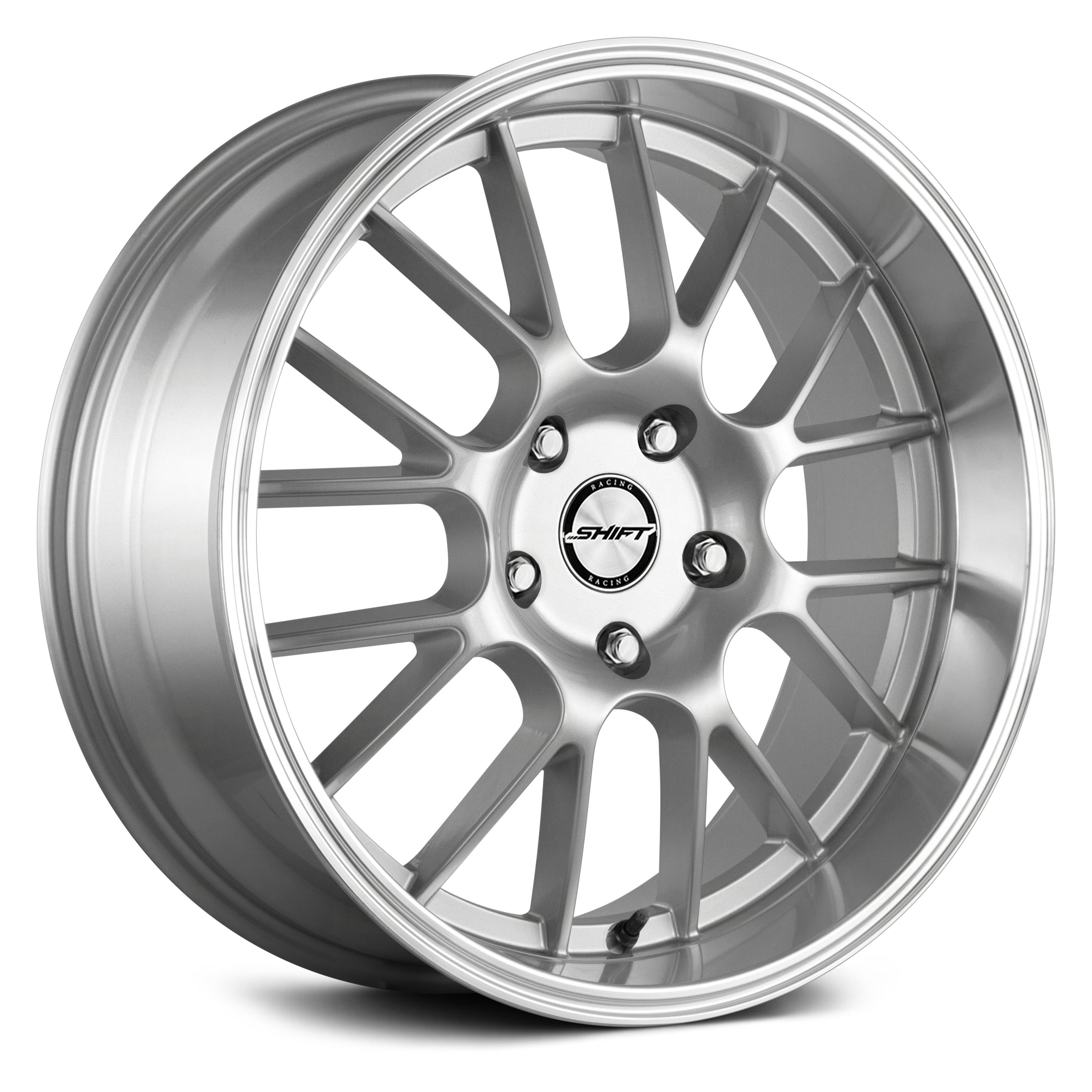 SHIFT WHEELS® CRANK Wheels - Silver with Polished Lip Rims