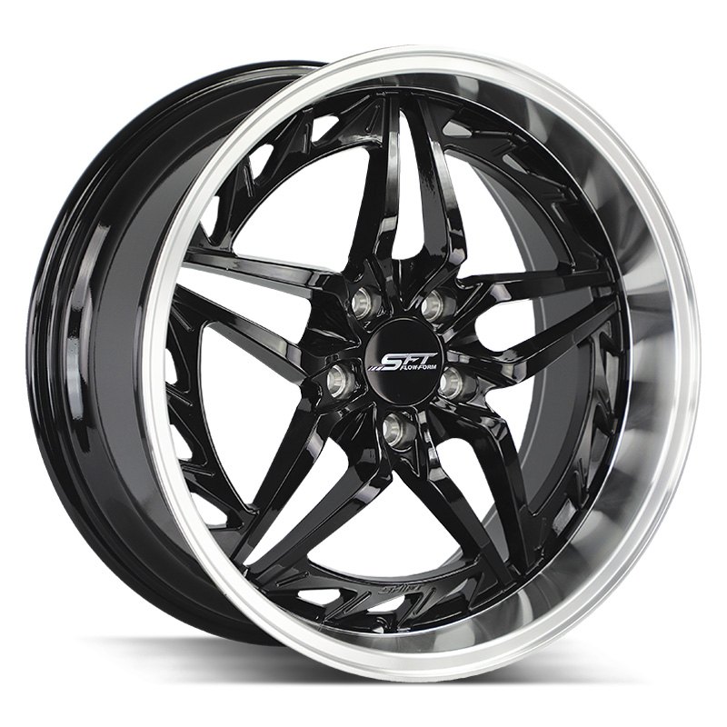 SHIFT WHEELS® INJECTOR Wheels - Black with Polished Lip Rims