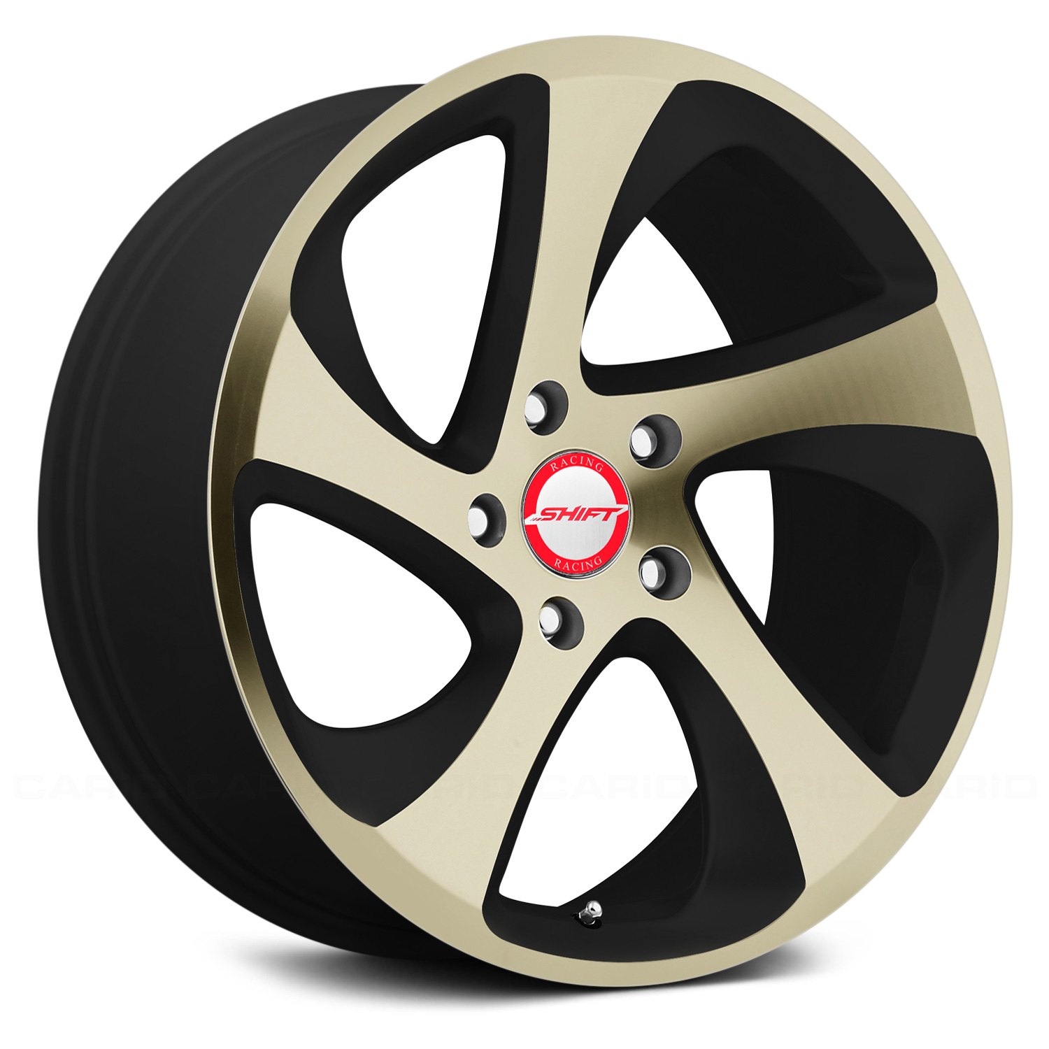 SHIFT WHEELS® STRUT Wheels - Black with Machined Bronze Face Rims