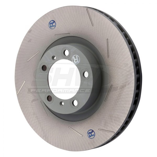 SHW Performance® PFR39722 - Slotted Front Passenger Side Brake Rotor