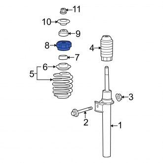 Smart Car Fortwo Shock & Strut Mounts | Rear, Front — CARiD.com