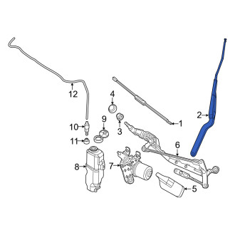 Smart Car Fortwo Replacement Wiper Arms — CARID.com