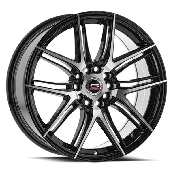 SPEC-1® SP-56 Wheels - Gloss Black with Machined Face Rims