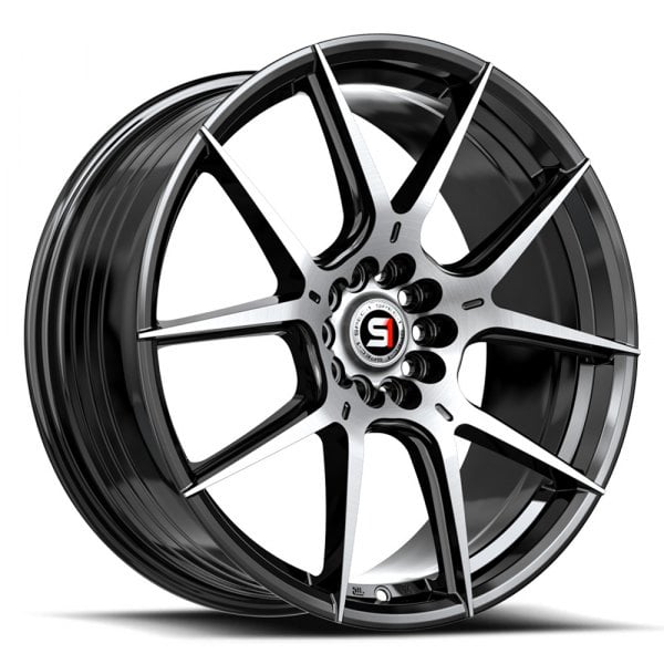 SPEC-1® SP-71 Wheels - Gloss Black with Machined Face Rims