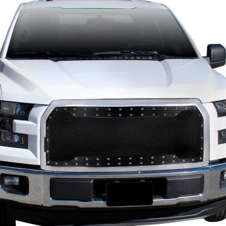 Ford F-150 Custom Grilles - Billet, Mesh, CNC, LED, Chrome, Black