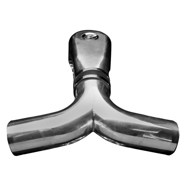 Spectre® 748 - Single Inlet Aluminum Polished Air Intake Plenum with Y-Tube