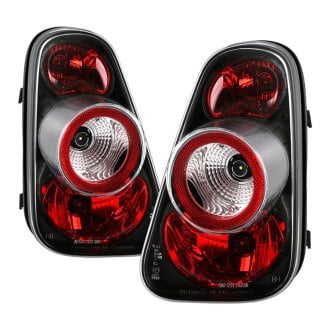 Mini Cooper Custom LED Tail Lights - Bolt On, Black, Smoke | CARiD