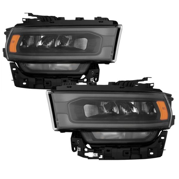 Spyder® PRO-JH-DR2519-OEP-LED-BK - Driver and Passenger Side Black LED Headlights