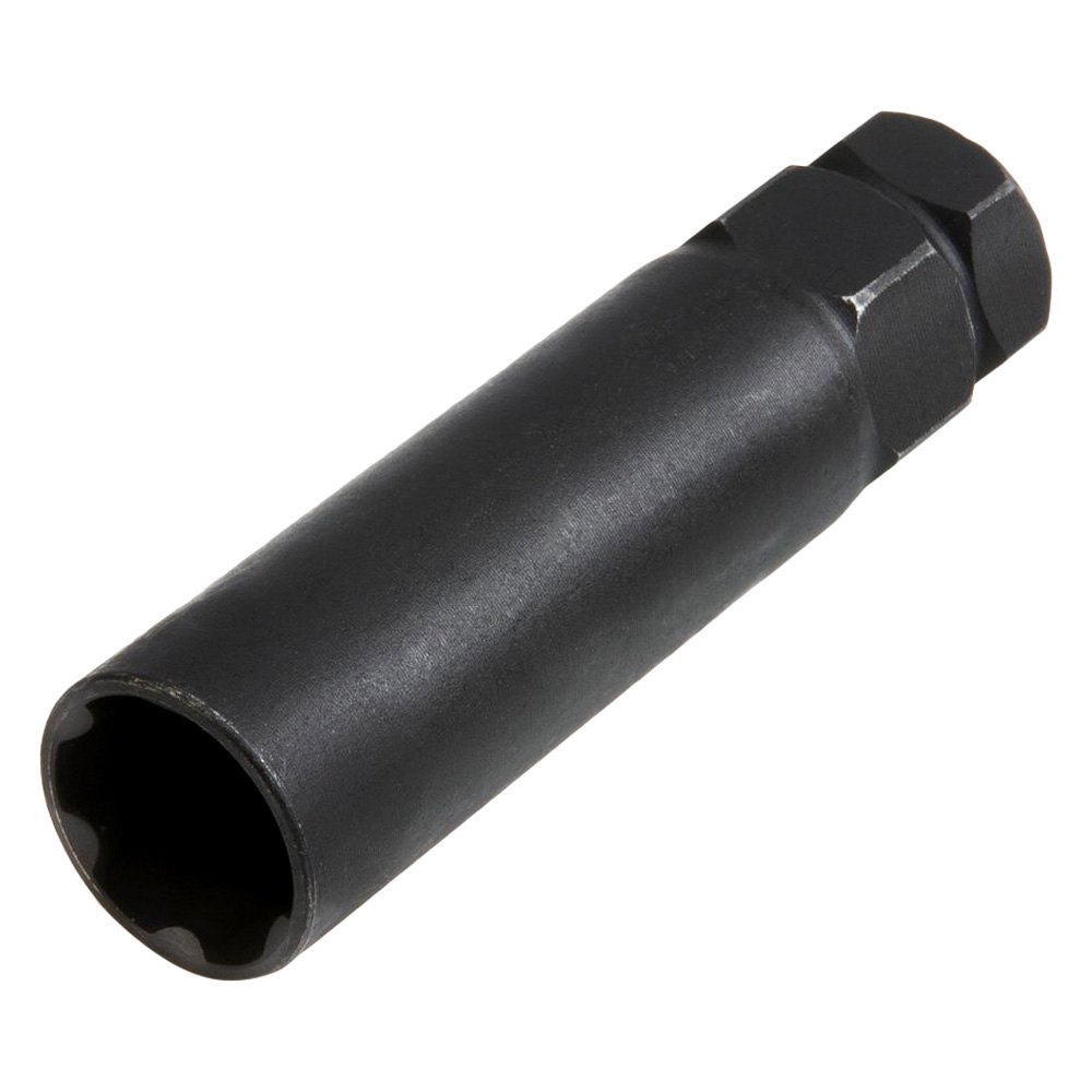 Steelman® 78540 - 6 Spline Black Extra Long Small Diameter Locking Lug ...