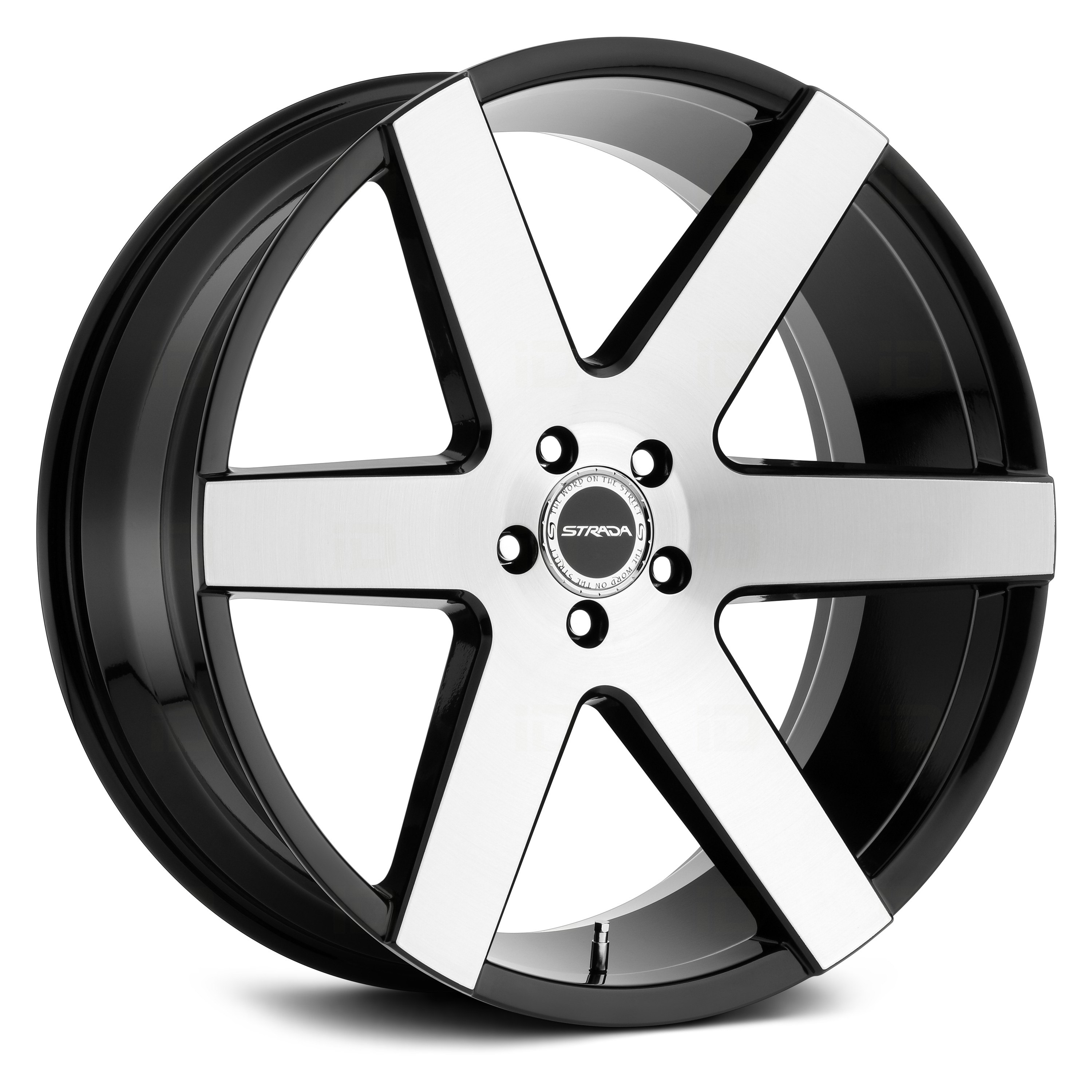 STRADA® CODA Wheels - Gloss Black with Machined Face Rims