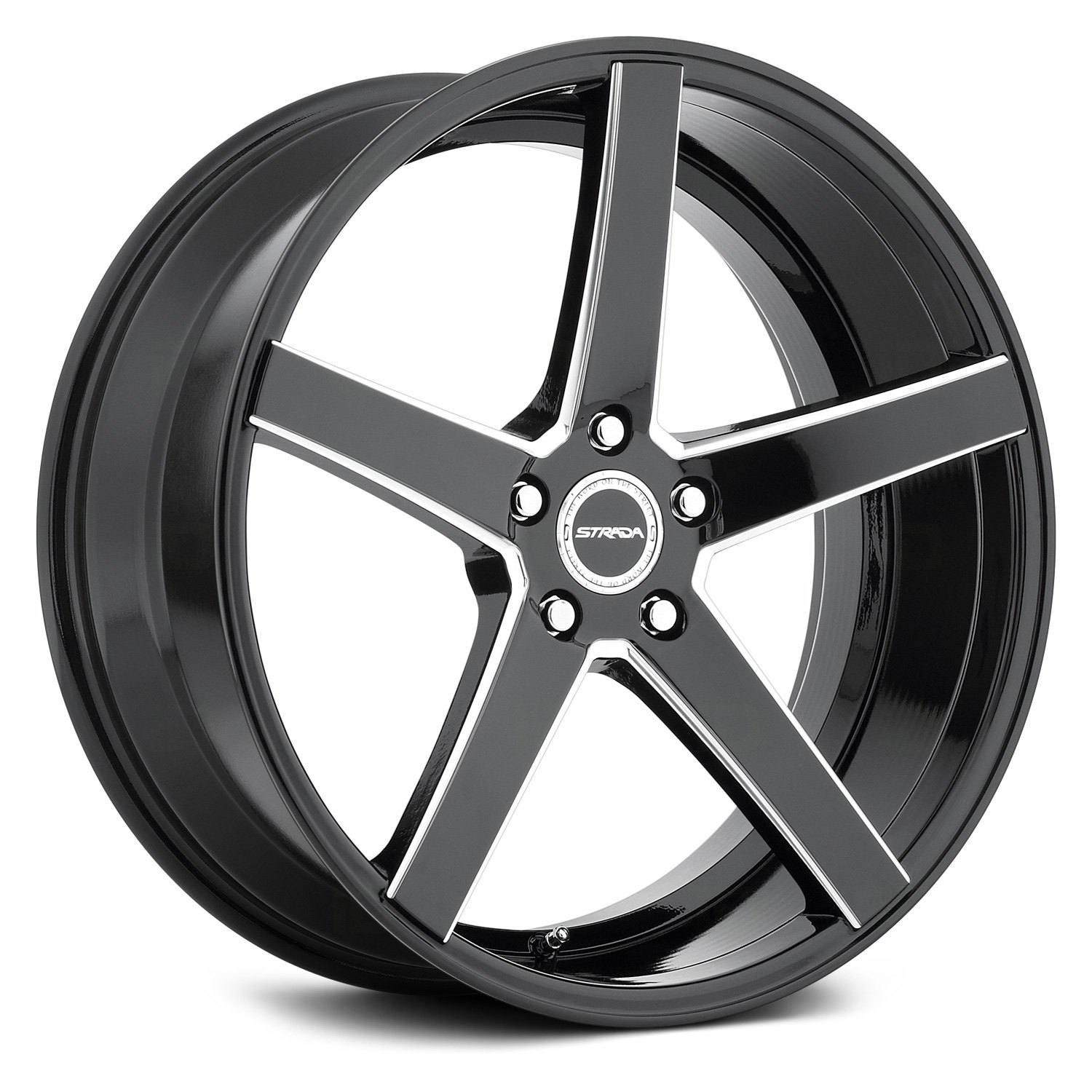 STRADA® PERFETTO Wheels - Gloss Black with Milled Accents Rims