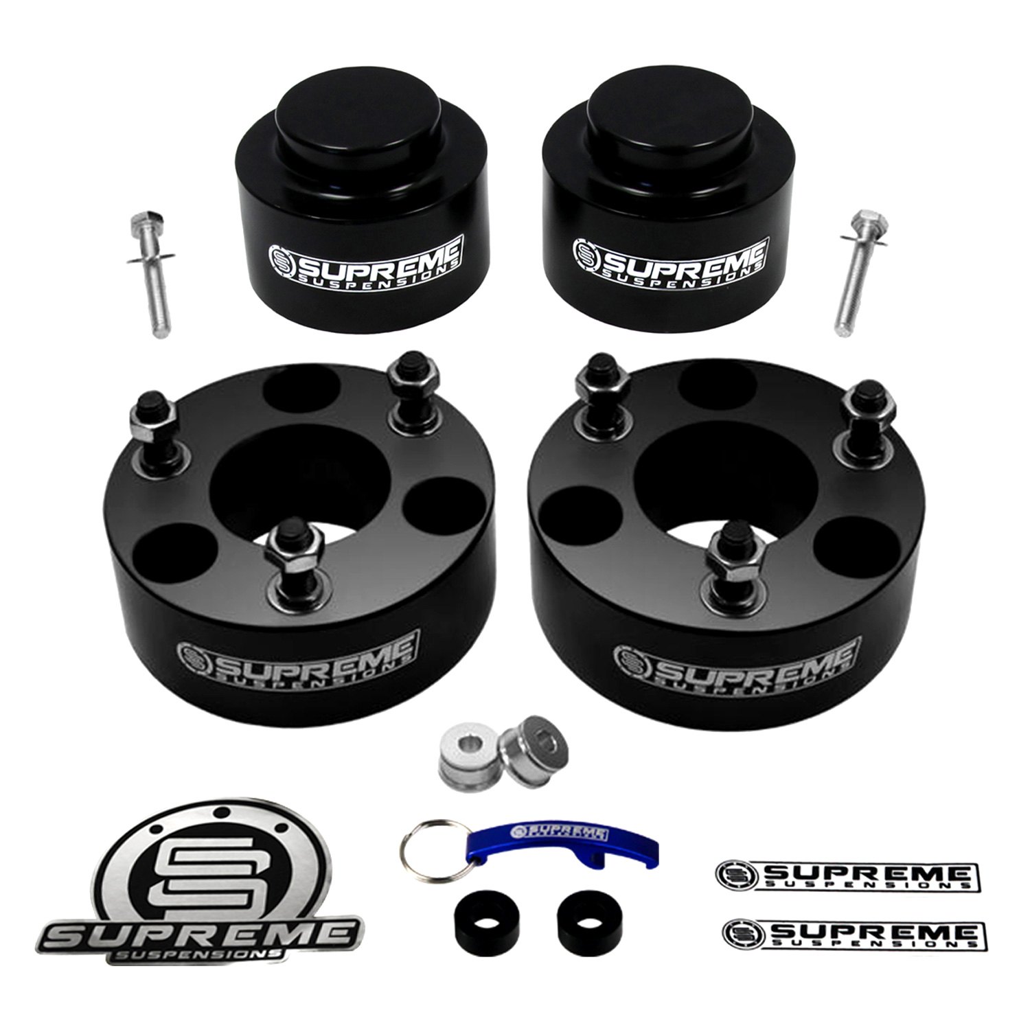 Supreme Suspensions® DGRM09FK3015 - 3" x 1.5" Pro Billet Series Front ...