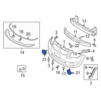 Suzuki SX4 OEM Bumpers | Genuine Front & Rear Bumpers — CARiD.com