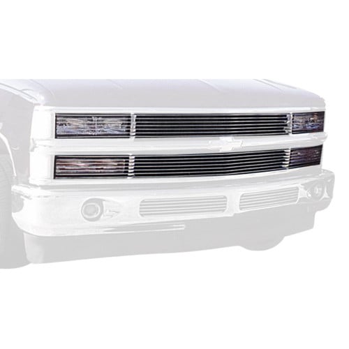 T-Rex® 20060 - 2-Pc Phantom Style Polished Horizontal Billet Main Grille
