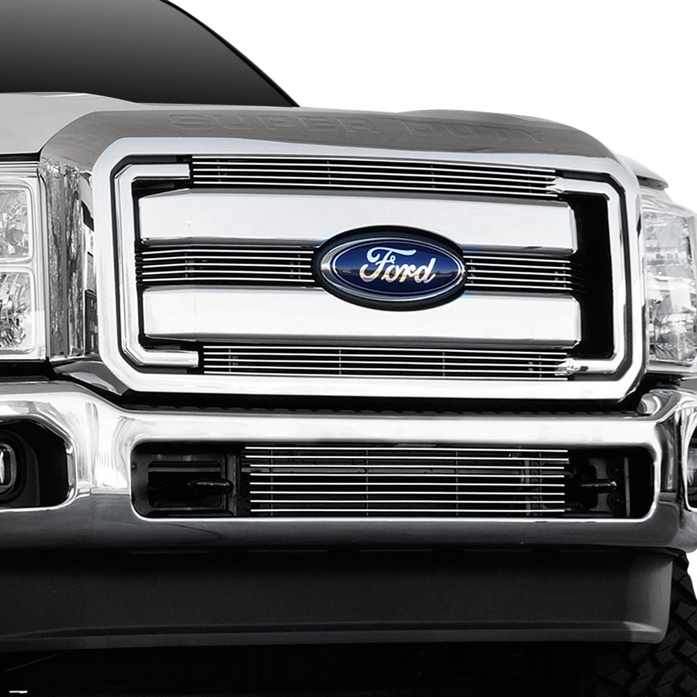 Ford F-350 Custom Grilles - Billet, Mesh, CNC, LED, Chrome, Black