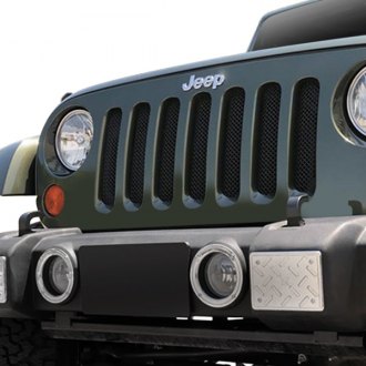 2007 Jeep Wrangler Custom Grilles | Billet, Mesh, LED, Chrome, Black