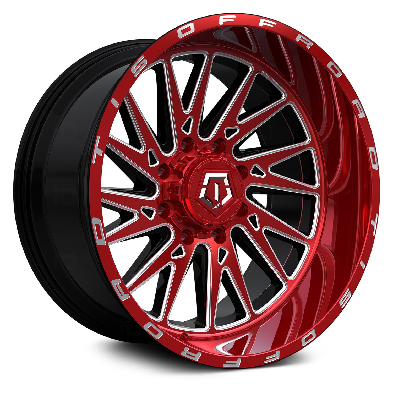 TIS® 547RTM Wheels - Red Tinted with Cnc Milled Accents Rims