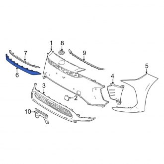 Toyota bZ4X Replacement Bumper Moldings & Trim — CARiD.com