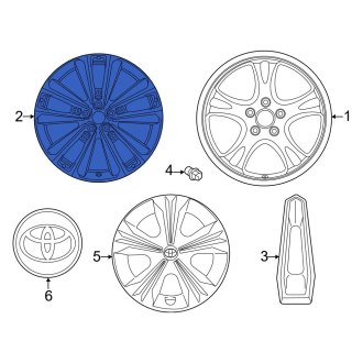 Toyota bZ4X OEM Wheels & Tires | Lug Nuts, TPMS Sensors — CARiD.com