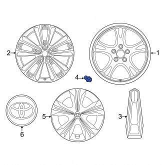 Toyota bZ4X OEM Wheels & Tires | Lug Nuts, TPMS Sensors — CARiD.com