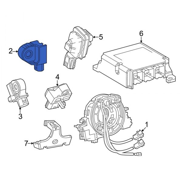 Toyota OE 89173F9020 - Front Air Bag Impact Sensor
