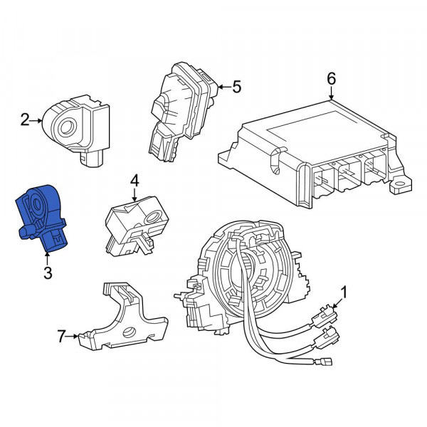 Toyota OE 89173F9020 - Front Air Bag Impact Sensor
