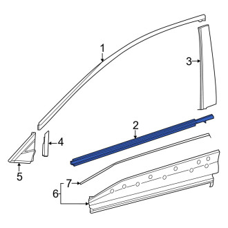 Toyota bZ4X Door Moldings | Side, Edge, Belt – CARiD.com