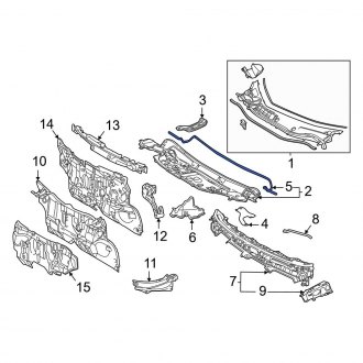 Toyota Mirai Hood Weatherstripping Seals — CARiD.com