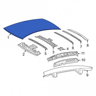 Toyota Mirai OEM Roofs & Parts | Panels, Drip Rails — CARiD.com