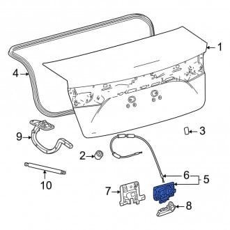 Toyota Mirai Trunk/Tailgate Handles & Locks — CARID.com