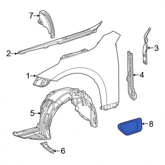 Toyota Mirai Replacement Fender Moldings & Trim — CARiD.com